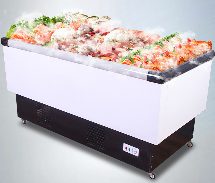 stainless steel coolers dairy food Supermarket Freezers from China ...