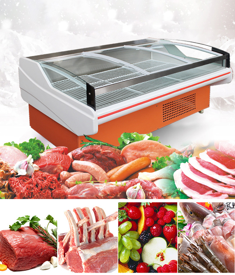 fan-cooling 2.5 meter fresh meat cooler for butcher shop from China ...